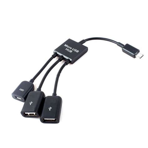 Micro Usb Otg Hub Kábel Microusb