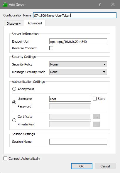 Support Userpassword Identity On Unsecure Connection · Issue 132 · Epics Modulesopcua · Github