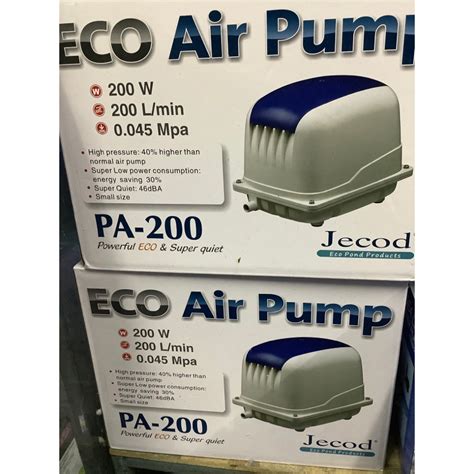 Jecod ECO Air Pump PA-200 ปั๊มออกซิเจน ต่อออกได้ 80-120 หัว ออกซิเจนบ่อ ...