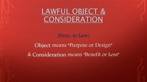 legality of object and consideration chapter 8 business law