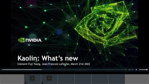Breakout Session 3d Deep Learning Research With Nvidia Kaolin Gtc Digital Spring 2022