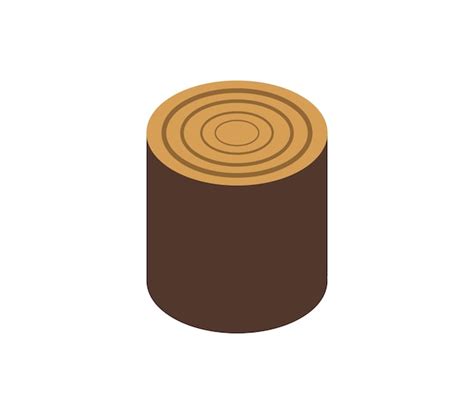Premium Vector Isometric Tree Trunk