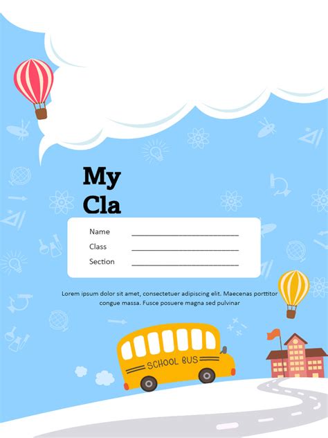 Class Notebook Diary Planner Template Pdf