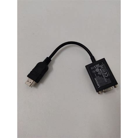 Lenovo HDMI To VGA Monitor Adapter Shopee Malaysia