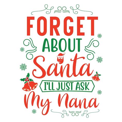 재미 있는 크리스마스 인용 디자인 프리미엄 벡터