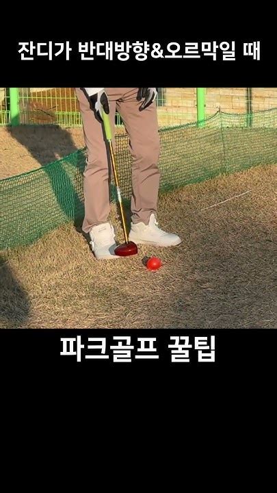 파크골프 반대방향 잔디 필드에서의 퍼팅 공략법 Youtube