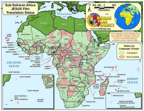 World Map Sub Saharan Africa