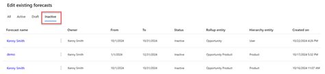 Deactivate And Delete A Forecast In Dynamics 365 Sales Microsoft Learn