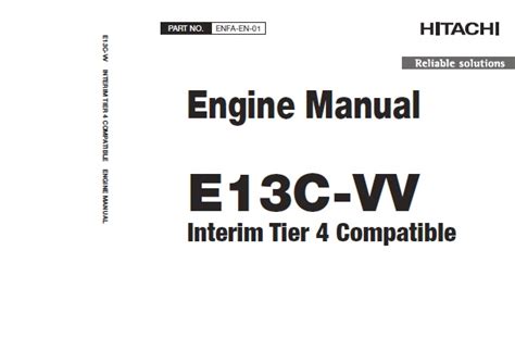 Hino E13c Vv Interim Tier 4 Compatible Engine For Hitachi Machine
