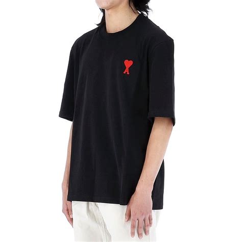 Ami Paris 아미 파리 아미 하트로고 오버핏 반팔 티셔츠 E23uts004 009 S I Village 에스아이빌리지