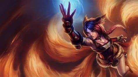 Ahri LoL Foxfire Splash Art 4K 676 Wallpaper