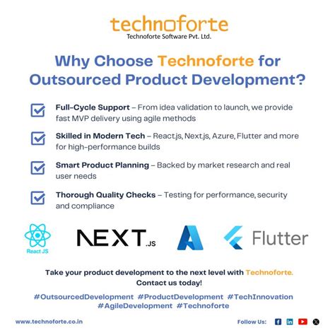 Why Choose Technoforte For Outsourced Product Development