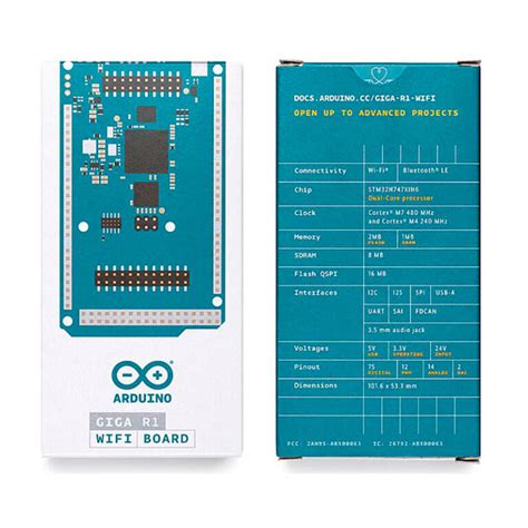 Arduino Giga R1 Wifi Unit Electronics