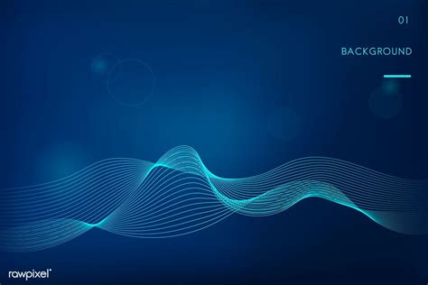 Data Visualization Dynamic Wave Pattern Vector Free Image By