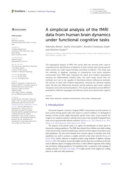 pdf a simplicial analysis of the fmri data from human brain dynamics