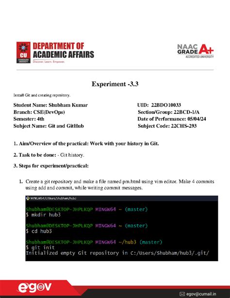 Git Exp 3 Sinple Experiment 3 3 Install Git And Creating