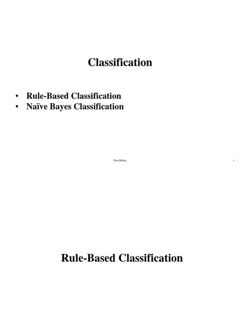 lec06 classification naivebayes rulebased pdf statistical