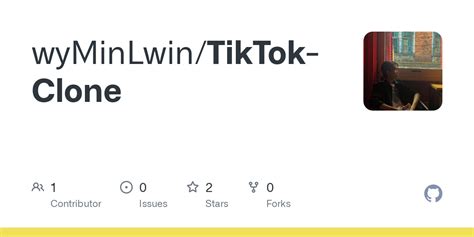 GitHub WyMinLwin TikTok Clone