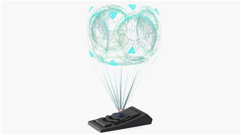 Sci Fi Hologram Projector 3D Model 24 3ds Blend C4d Fbx Max Ma