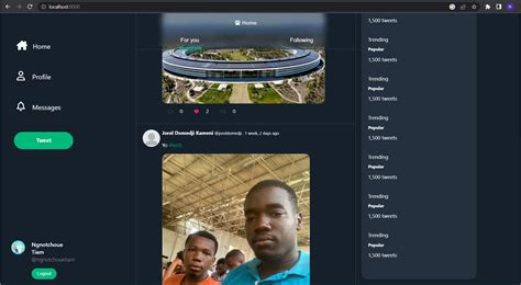 Github Tiam Rietschdjango Twitter Clone Twitter Clone Made With The