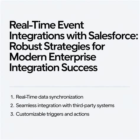 Real Time Event Integrations With Salesforce Robust Strategies For Modern… Shivanath