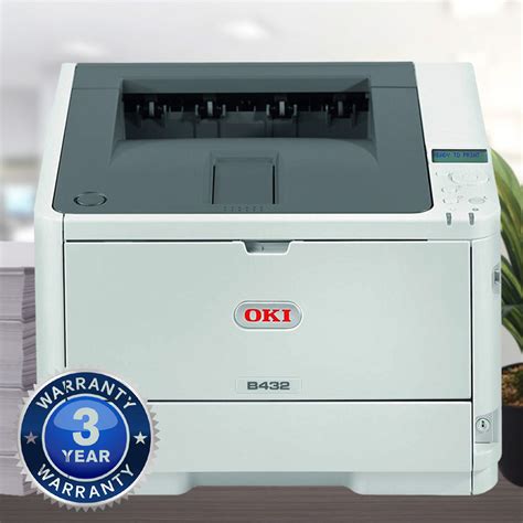 Oki B432dn Mono Laser Printer Duplex Network 3 Year Warranty