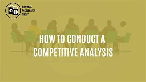 How To Conduct A Competitive Analysis YouTube
