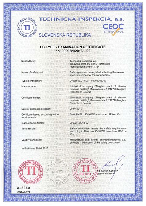 CERTIFICATES