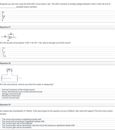 Solved Suppose You Are Now Using The 8 Bit Adc Circuit