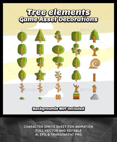 Tree Game Assets GraphicRiver