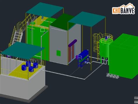 Bản vẽ thiết kế D P ID PFD chi tiết tank bồn bể cho khu xử lý nước thải Hệ thống xử lý