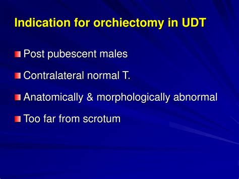 Ppt Abnormalities Of The Testes And Scrotum And Their Surgical Management Powerpoint