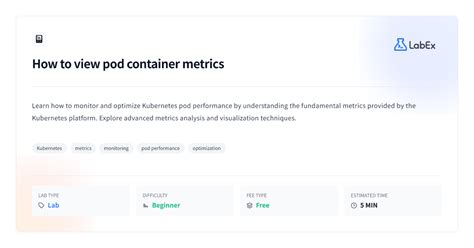How To View Pod Container Metrics Labex