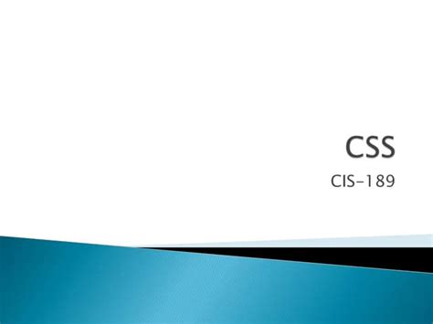 Css Ppt