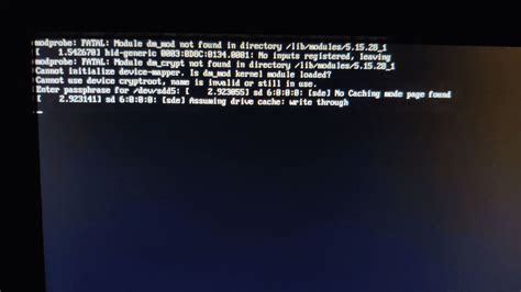 Dracut Is Unable To Load Dmmod And Dmcrypt Rvoidlinux