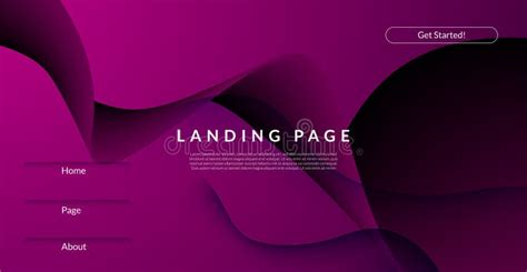 Minimal Geometric Dark Purple Abstract Background Dynamic Shape Composition Landing Page