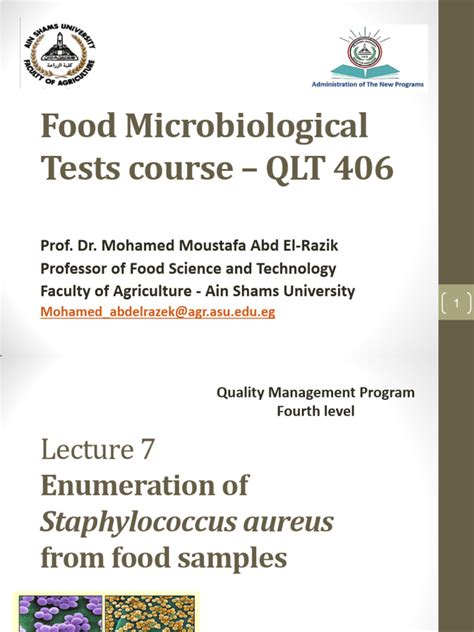 Lecture Counting Of Staphylococcus Aureus Pdf Staphylococcus Staphylococcus Aureus