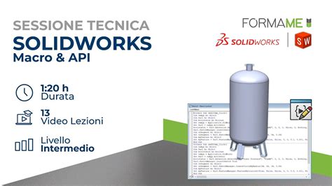 Corso Solidworks Macro And Api Youtube