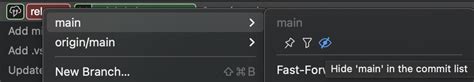 Add Ability To Hide Branch From UI Commit History Issue Fork Dev Tracker GitHub
