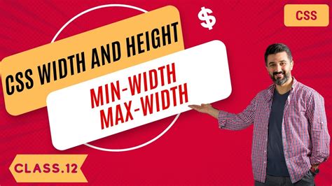 Css Width And Height Css Min Width And Max Width Tutorial In Hindi Class12 Youtube