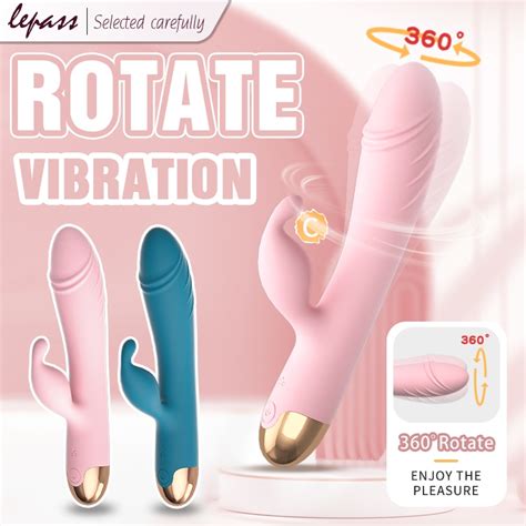 Lepass Swing Rotate Vibrator G Spot Dildo Vibration Waterproof Usb Charging Sex Toys For Woman