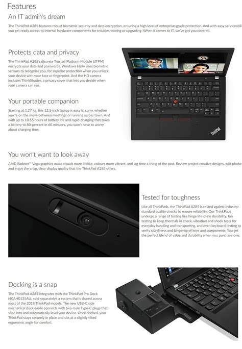 Lenovo Thinkpad A Fhd Ips Ryzen Tpm Gb Ddr G Ssd W Pro