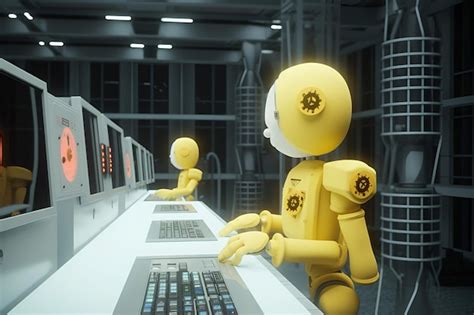 Premium Photo Ai Bot Working In Modern Nuclear Power Plant To Control System And Solve Problems