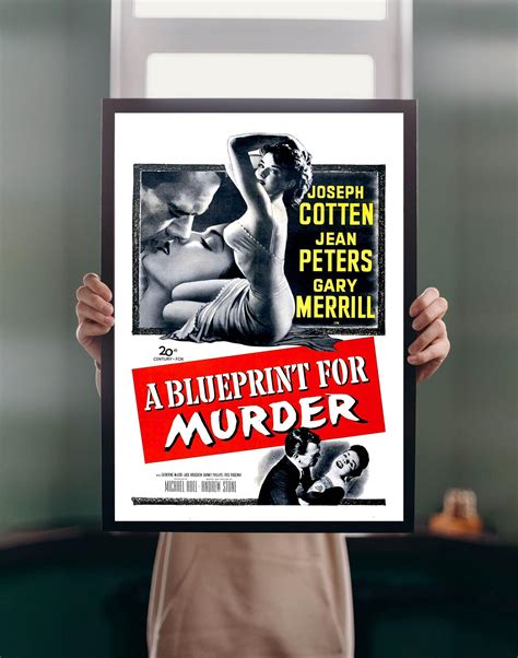 A Blueprint For Murder 1953 Movie Poster Print A5a1 50s Thriller Noir