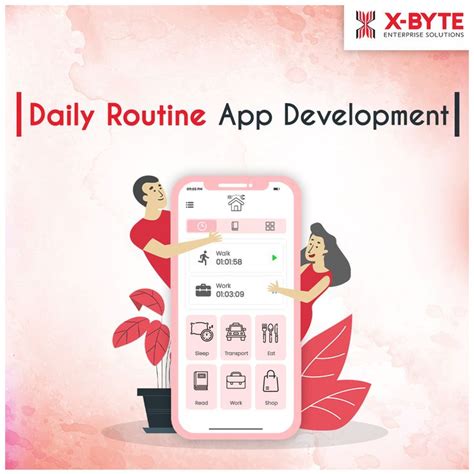 daily routine app development for better health x byte enterprise