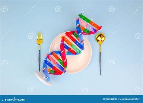 Dna Helix Structure Dna And Nutrition Effect Human Life Dna Food And Genetically Modified Foods