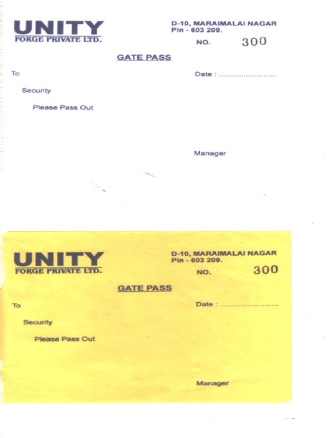 Gate Pass Pdf