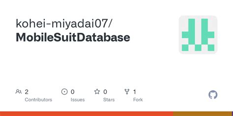 GitHub Kohei Miyadai MobileSuitDatabase