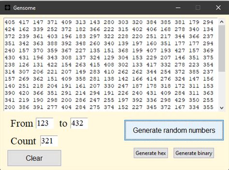 Github Verestvgeneretor Generator Of Numbers Hex Values Binaries
