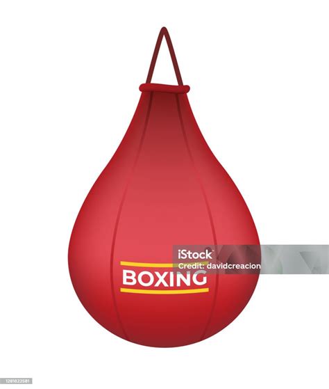 흰색 배경에 높은 품질 현실적인 3d 귀여운 피트니스 아이콘 격리된 벡터 일러스트레이션 권투 스포츠에 대한 스톡 벡터 아트 및 기타 이미지 권투 스포츠 배 3차원